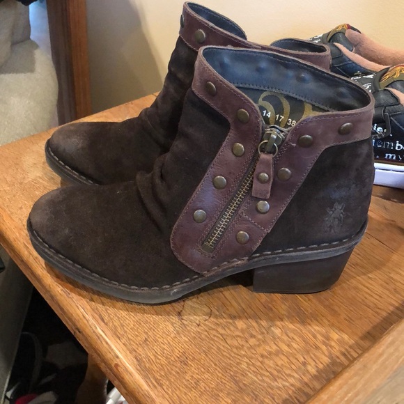 Fly London | Shoes | Fly London Duke Brown Suede Boots Size 38 | Poshmark